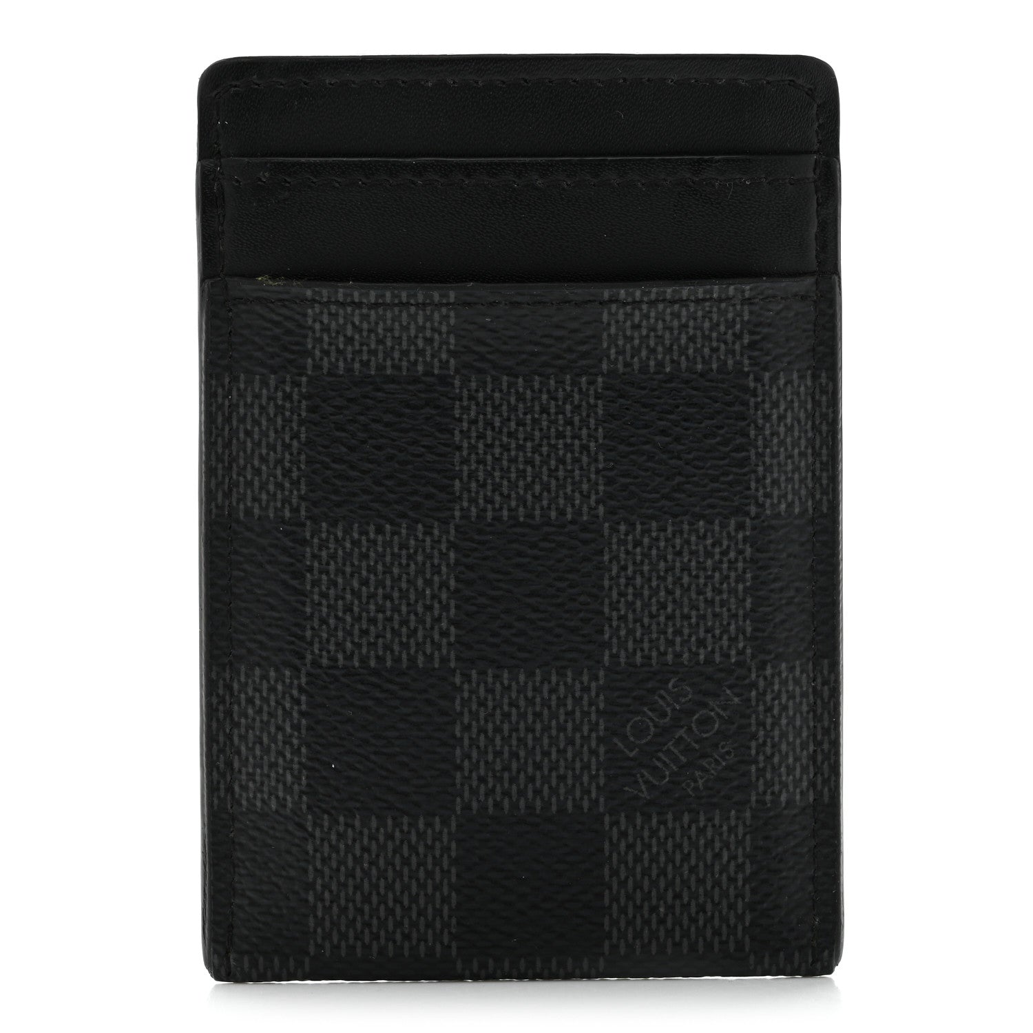 Louis Vuitton Damier Graphite Pince Card Holder Bill Clip 1799472 ...