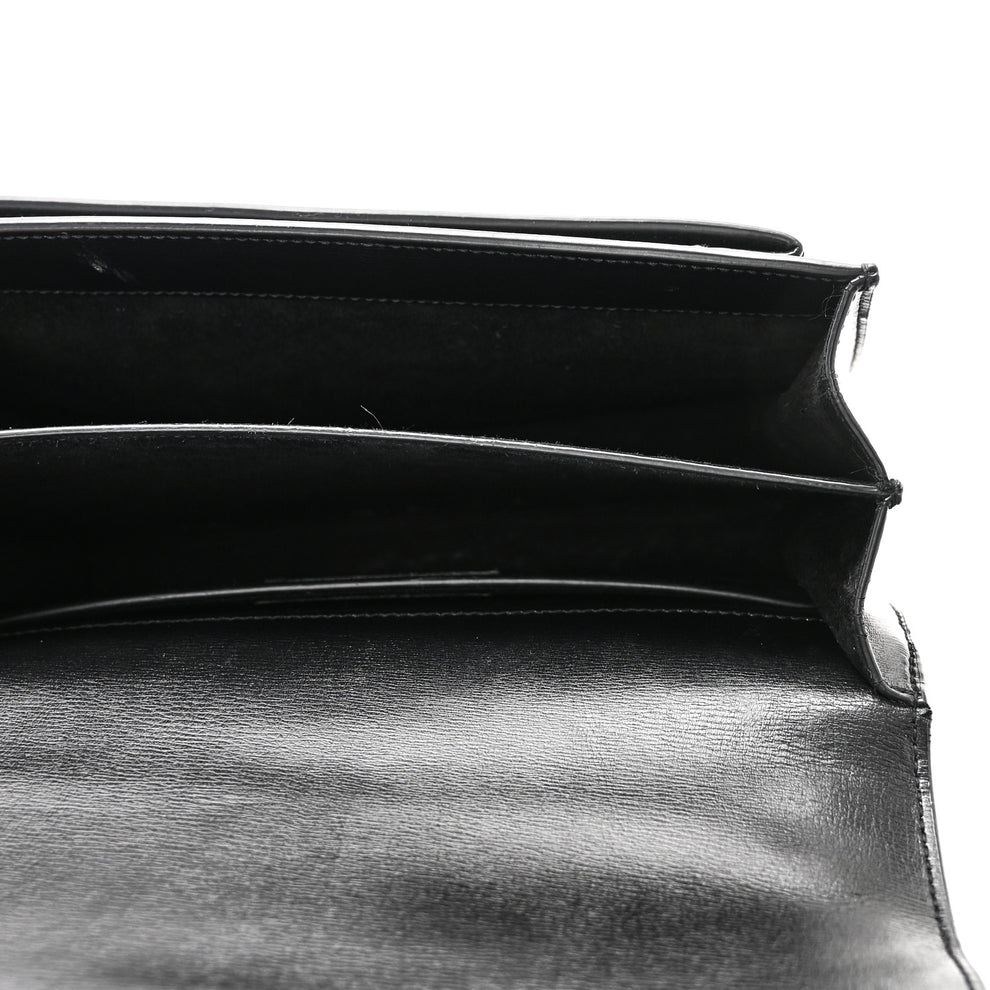 Saint Laurent Calfskin Medium Monogram Sunset Black 1798203 – FASHIONPHILE