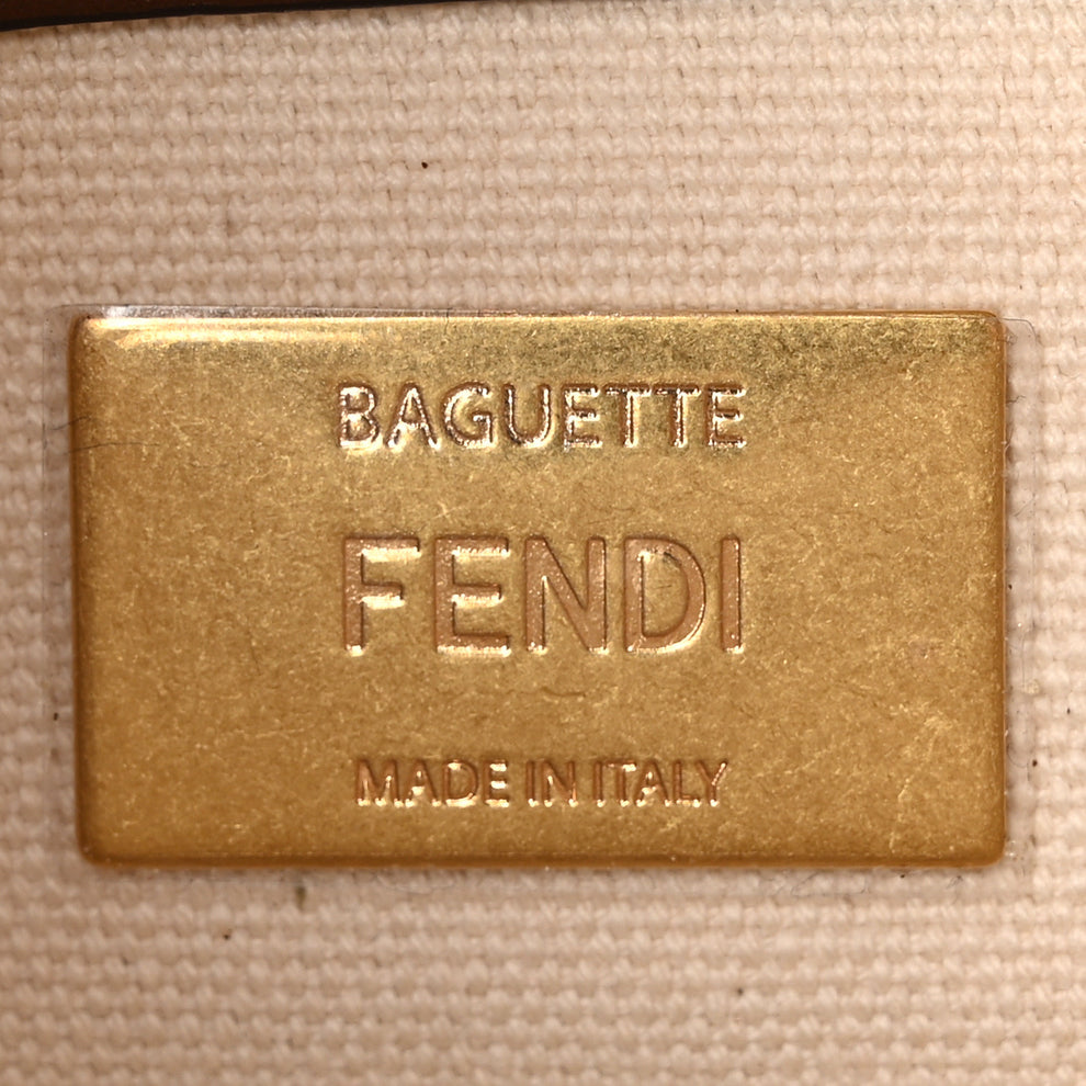 Fendi X SARA COLEMAN Canvas Vitello King Seta FF Fish Eye Embroidered ...