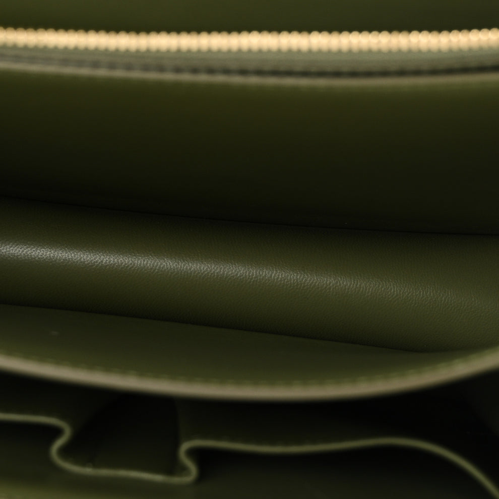 Celine Liege Calfskin Medium Classic Box Flap Bag Light Khaki 1778933 ...