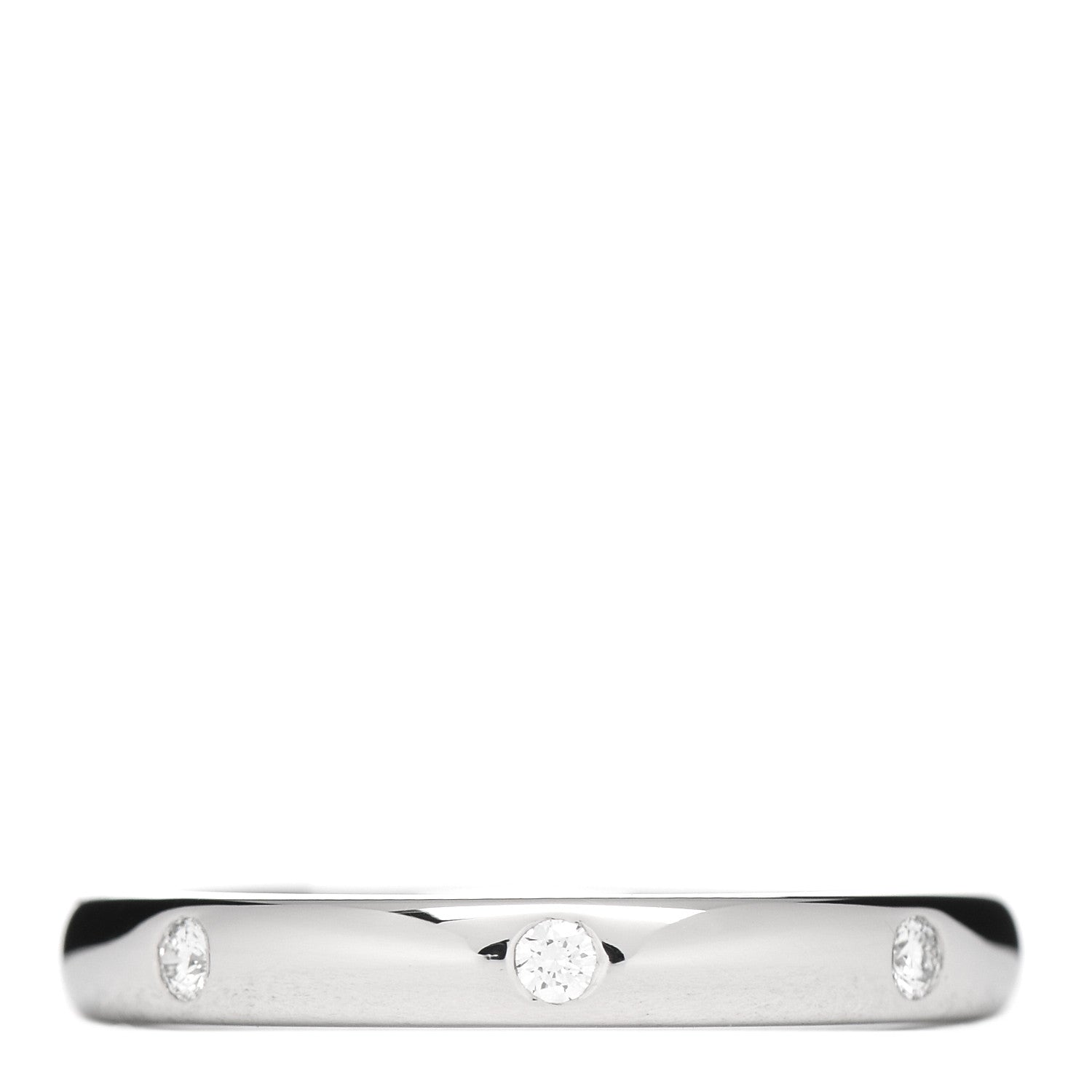 Van Cleef & Arpels Platinum Diamond Tendrement Etoiles Wedding Band ...