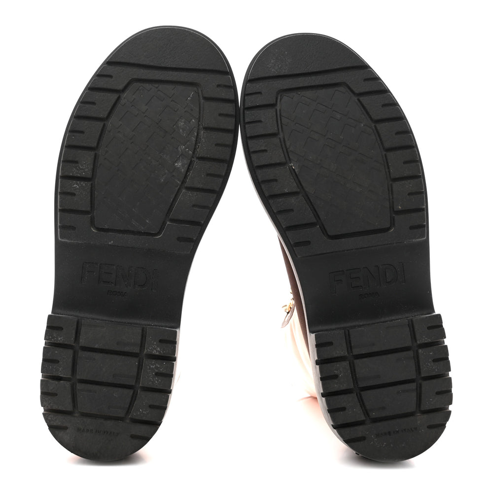 Fendi Nylon Baguette Domino 50mm Biker Boots 39.5 Baby Pink Nolita ...