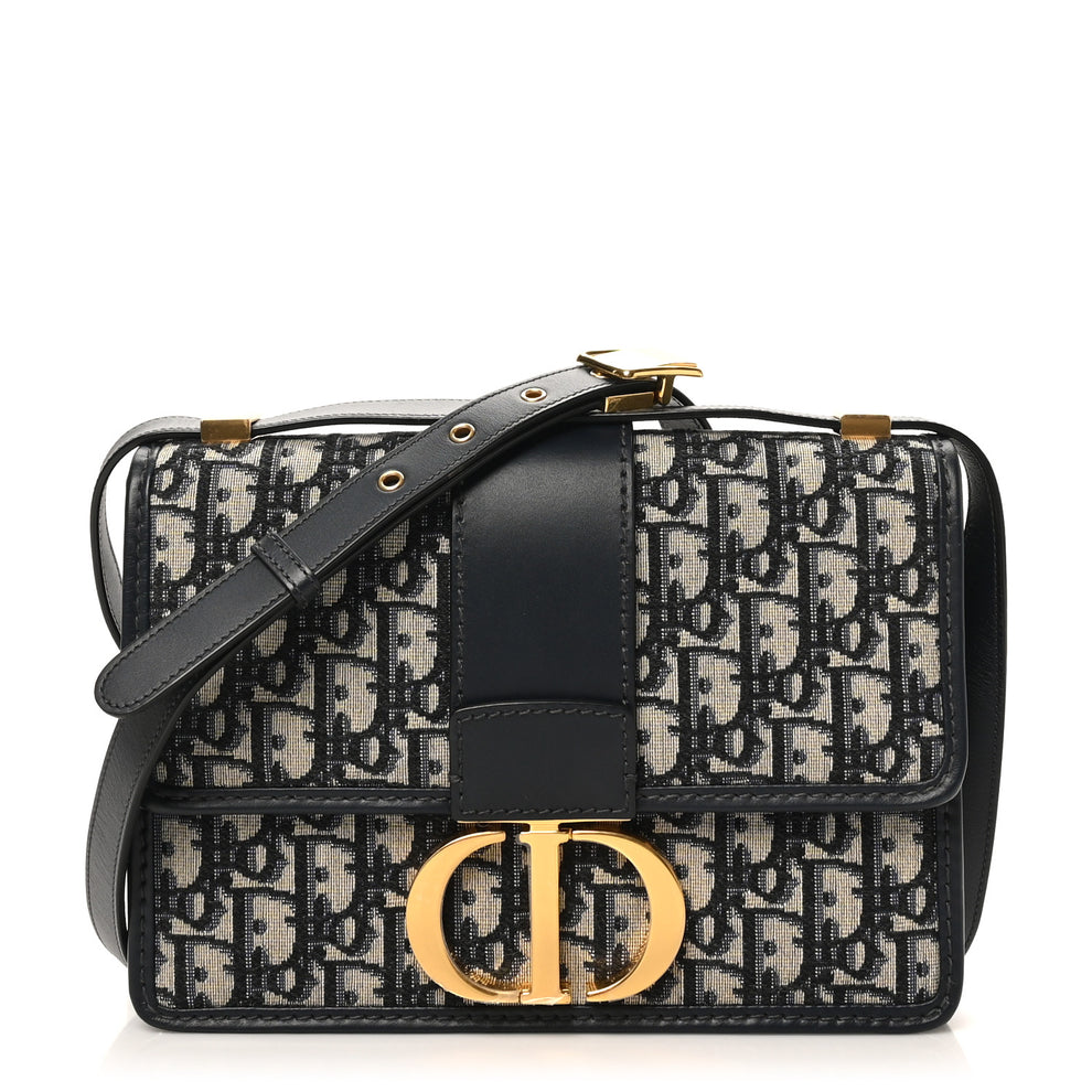 Christian Dior Oblique 30 Montaigne Flap Bag Blue 1792352 – FASHIONPHILE