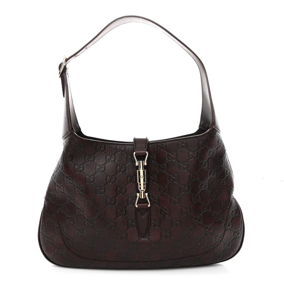Gucci Guccissima Small Jackie O Hobo Chocolate 1795950 – FASHIONPHILE