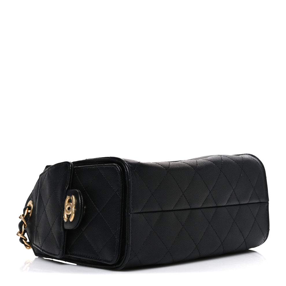 Chanel Caviar Quilted Mini Chanel 25 Handbag Black 1892549 – FASHIONPHILE