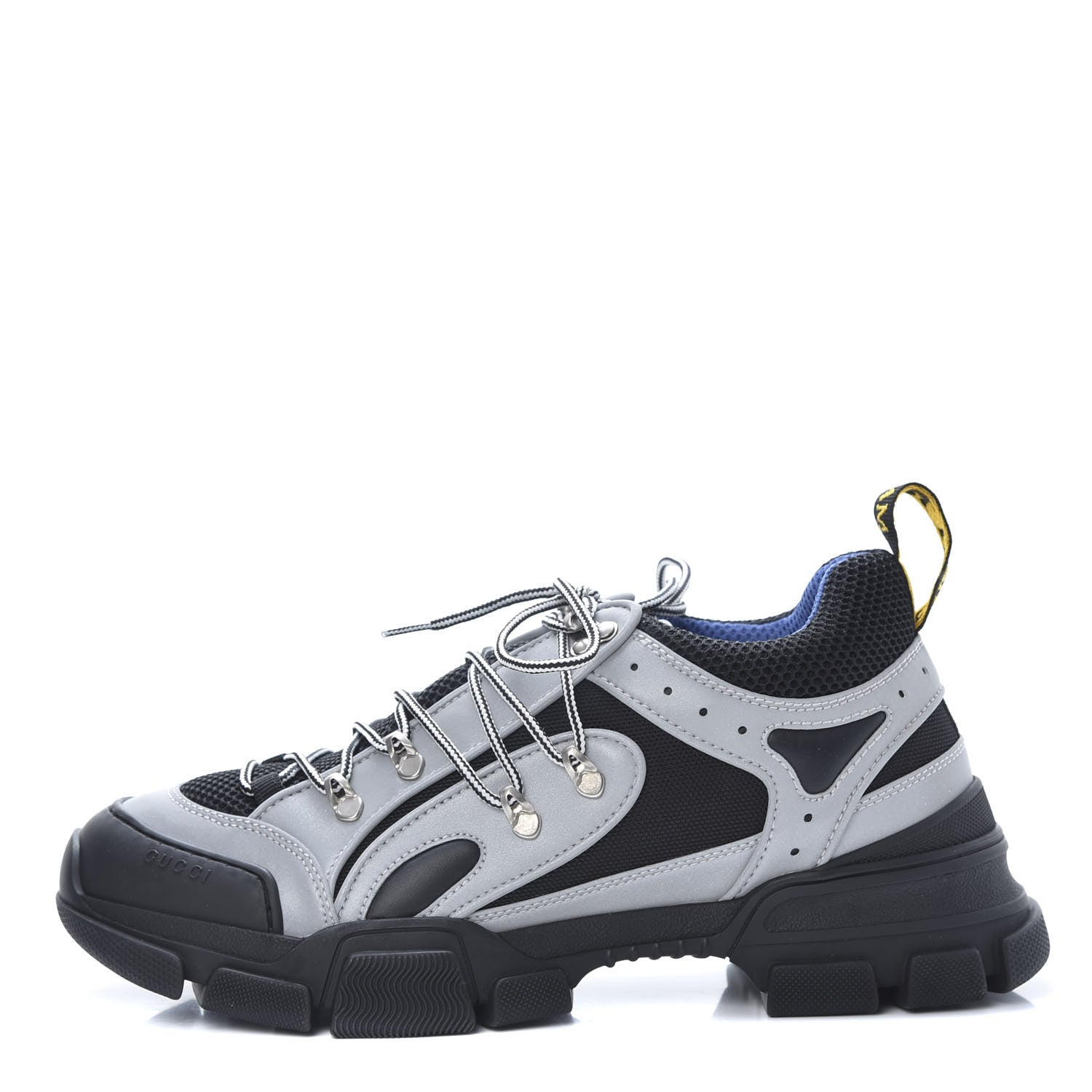 Gucci X SEGA Mesh Technical Canvas Calfskin Reflective Mens Flashtrek ...