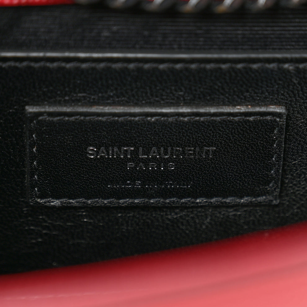 Saint Laurent Grain De Poudre Medium Classic Monogram Monochrome Kate ...