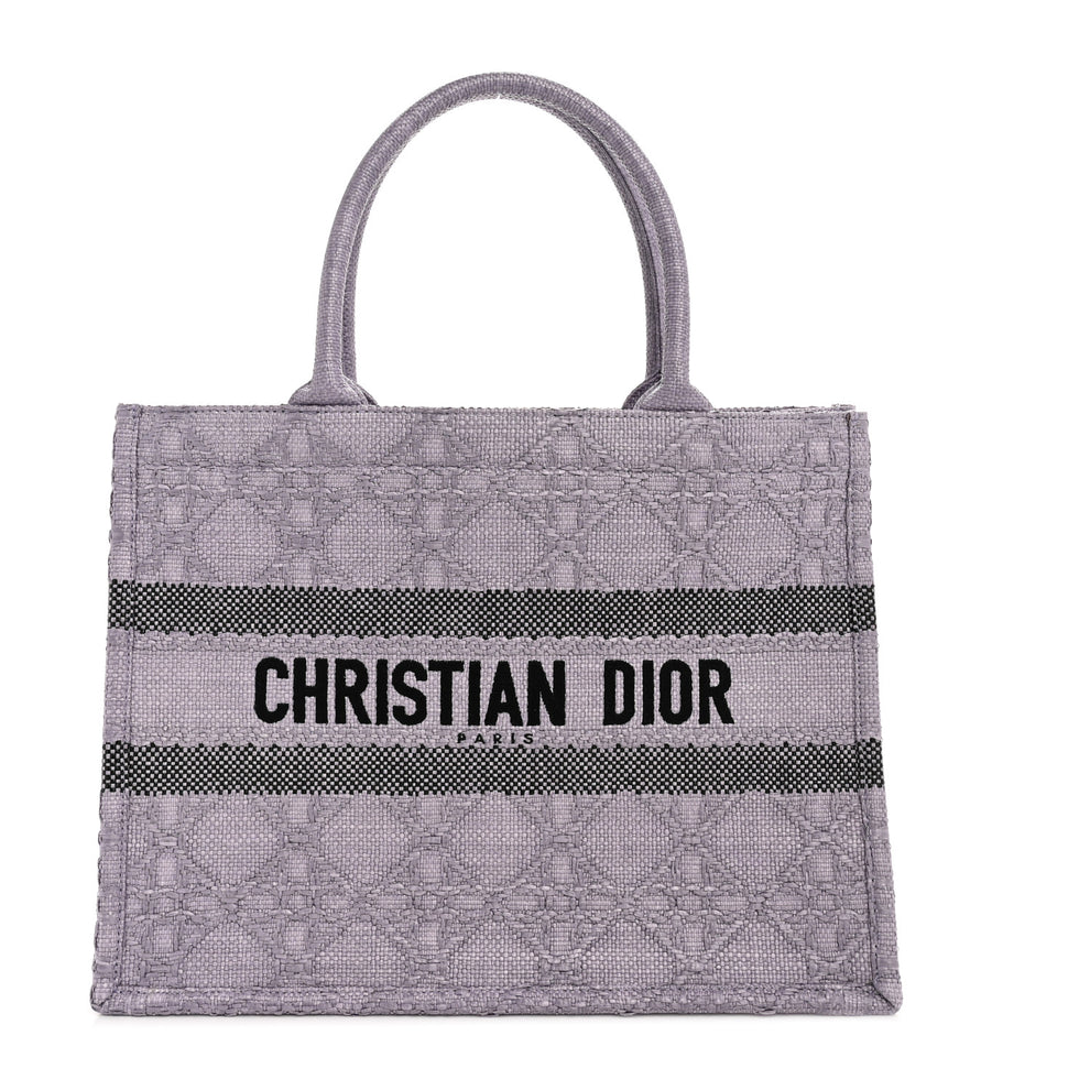 Christian Dior Raffia Cannage Medium Book Tote Lilac 1790024 – FASHIONPHILE