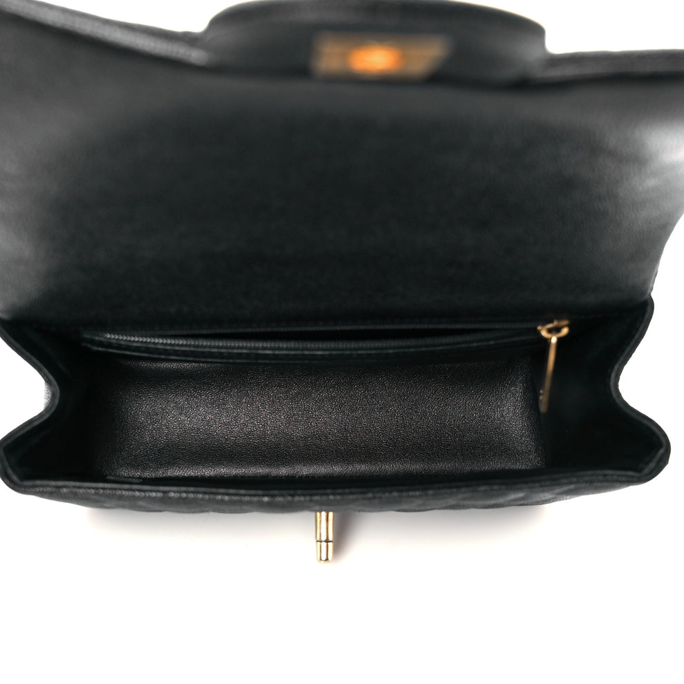 Chanel Caviar Quilted Mini Top Handle Rectangular Flap Black 1782795 ...