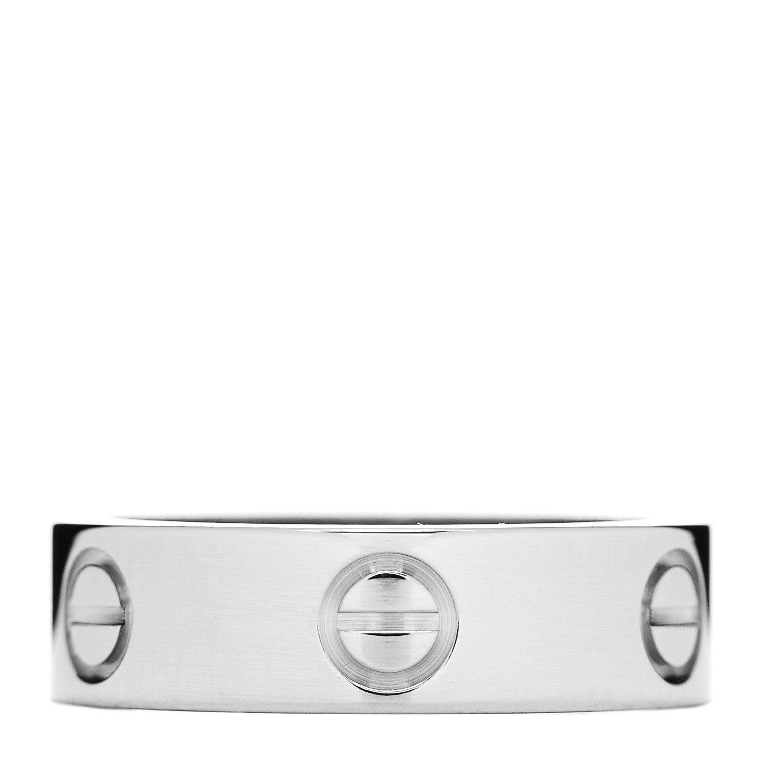 Cartier 18K White Gold 5.5mm LOVE Ring 53 6.25 964619 – FASHIONPHILE