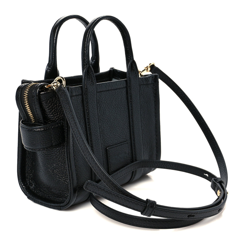 Marc Jacobs Grained Calfskin Micro The Tote Bag Black 1793317 ...