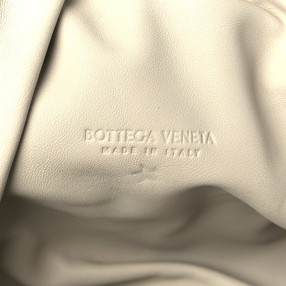 Bottega Veneta Metallic Crinkled Lambskin The Pouch Oversized Clutch ...