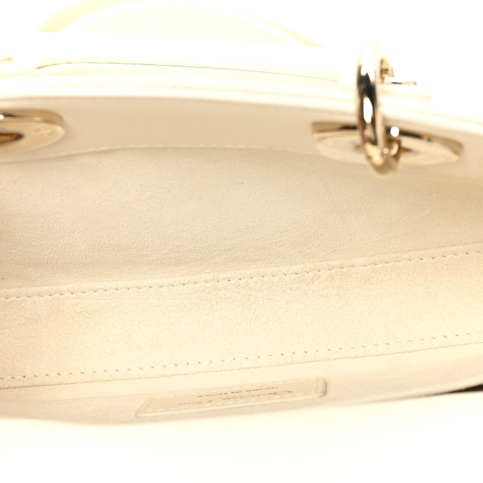 Christian Dior Lambskin Cannage Small Lady D-Joy Latte 1793399 ...