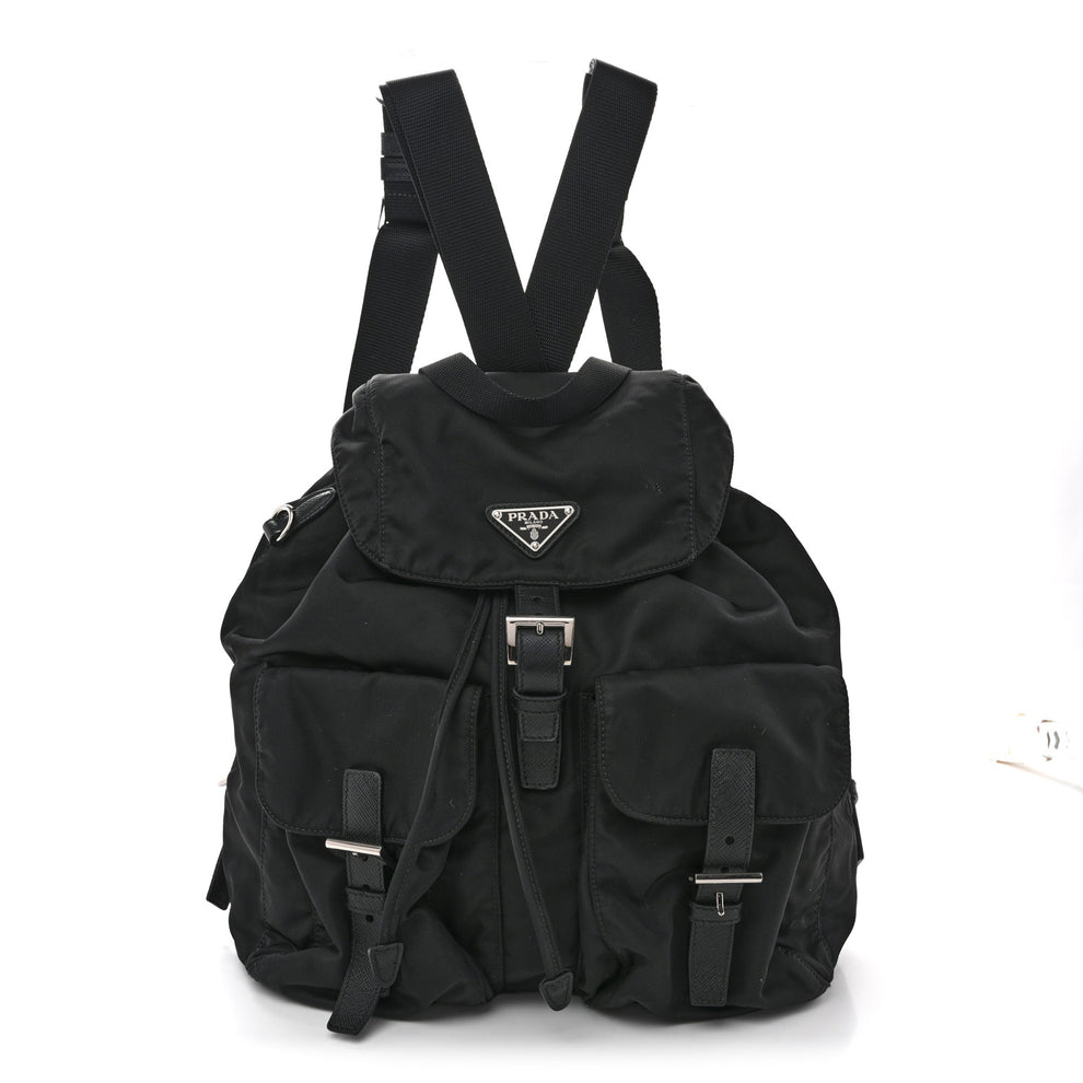 Prada Re-Nylon Saffiano Medium Backpack Black 1882860 – FASHIONPHILE