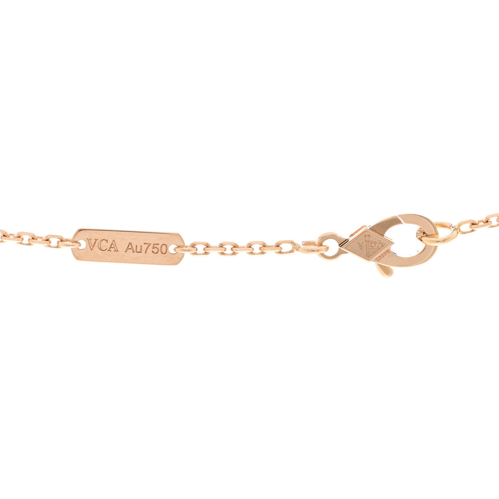 Van Cleef & Arpels 18K Rose Gold Diamond Silver Obsidian Vintage ...