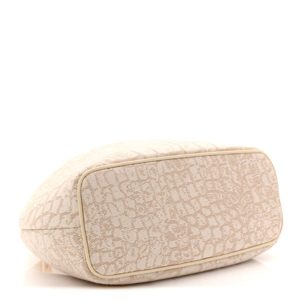 Jacquemus Cotton Le Petit Calino Ring Top Handle Bag Croco Beige ...