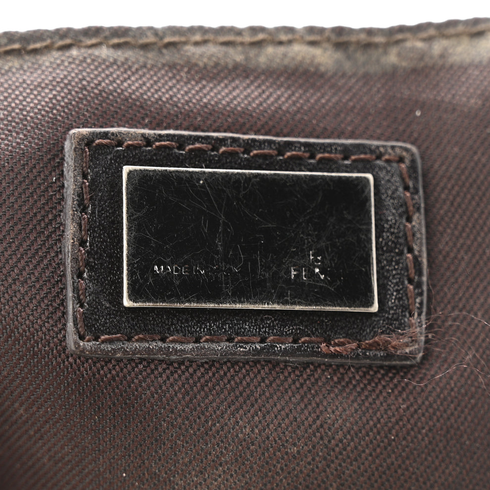 Fendi Zucchino Crossbody Dark Brown 1805739 – FASHIONPHILE