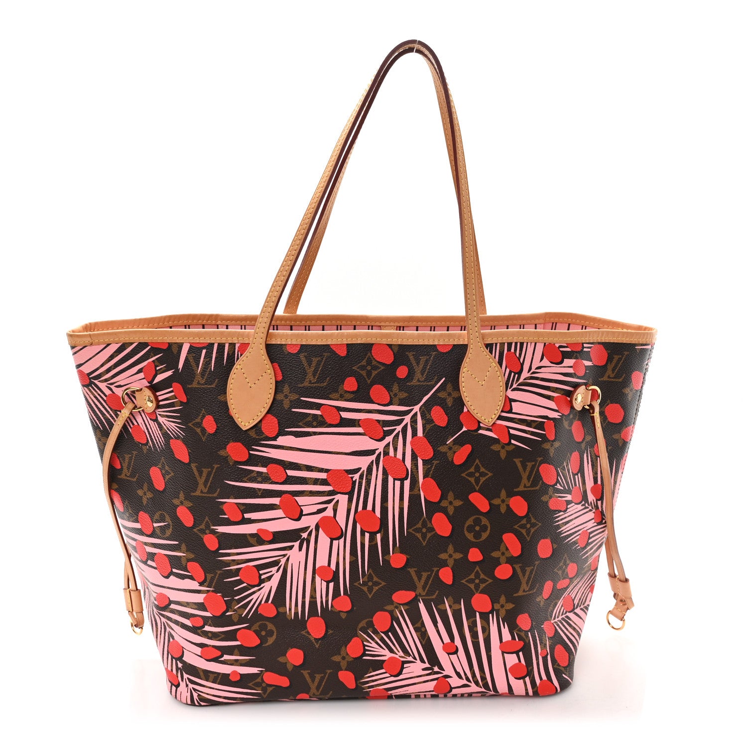 Louis Vuitton Monogram Jungle Dots Neo Neverfull MM Sugar Pink Poppy ...