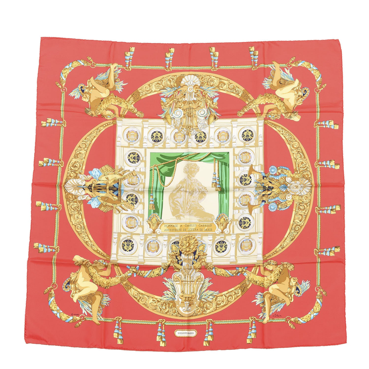 Hermes Silk Hommage A Charles Garnier Architecte De L'Opera De Paris ...