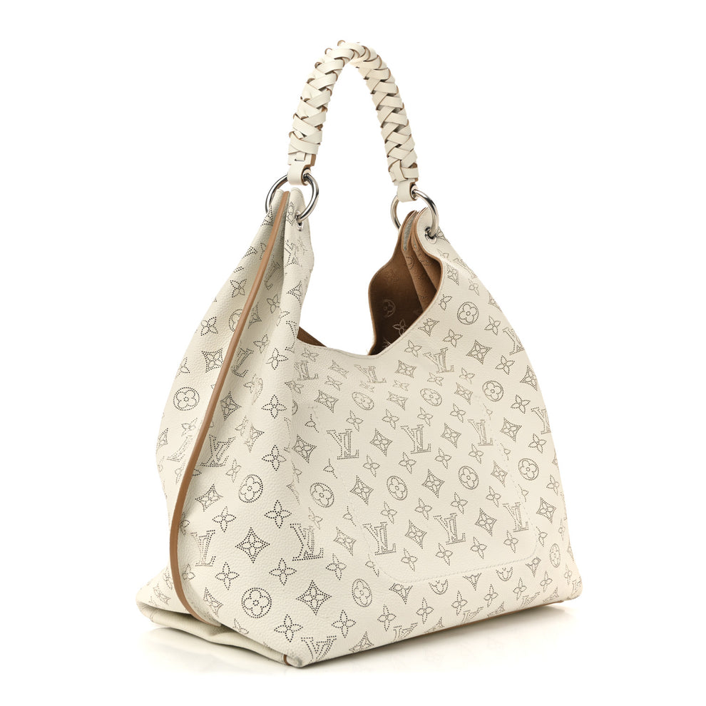 Louis Vuitton Mahina Carmel Hobo Snow 1769244 – FASHIONPHILE