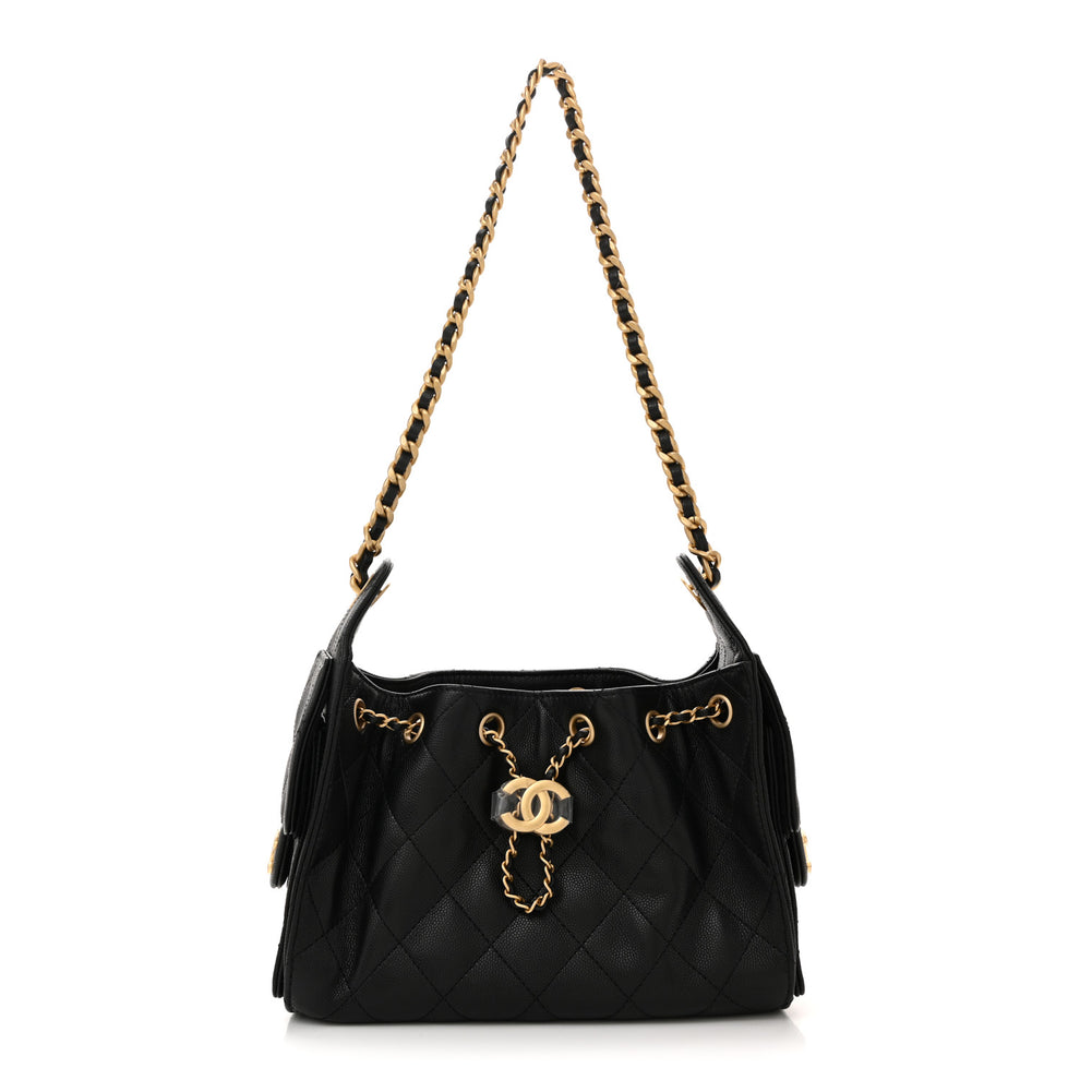 Chanel Caviar Quilted Mini Chanel 25 Handbag Black 1787169 – FASHIONPHILE