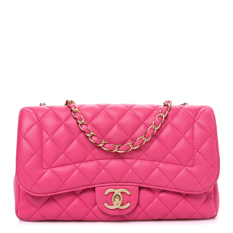 Chanel Lambskin Quilted Medium Mademoiselle Chic Flap Fuchsia 1790888 ...