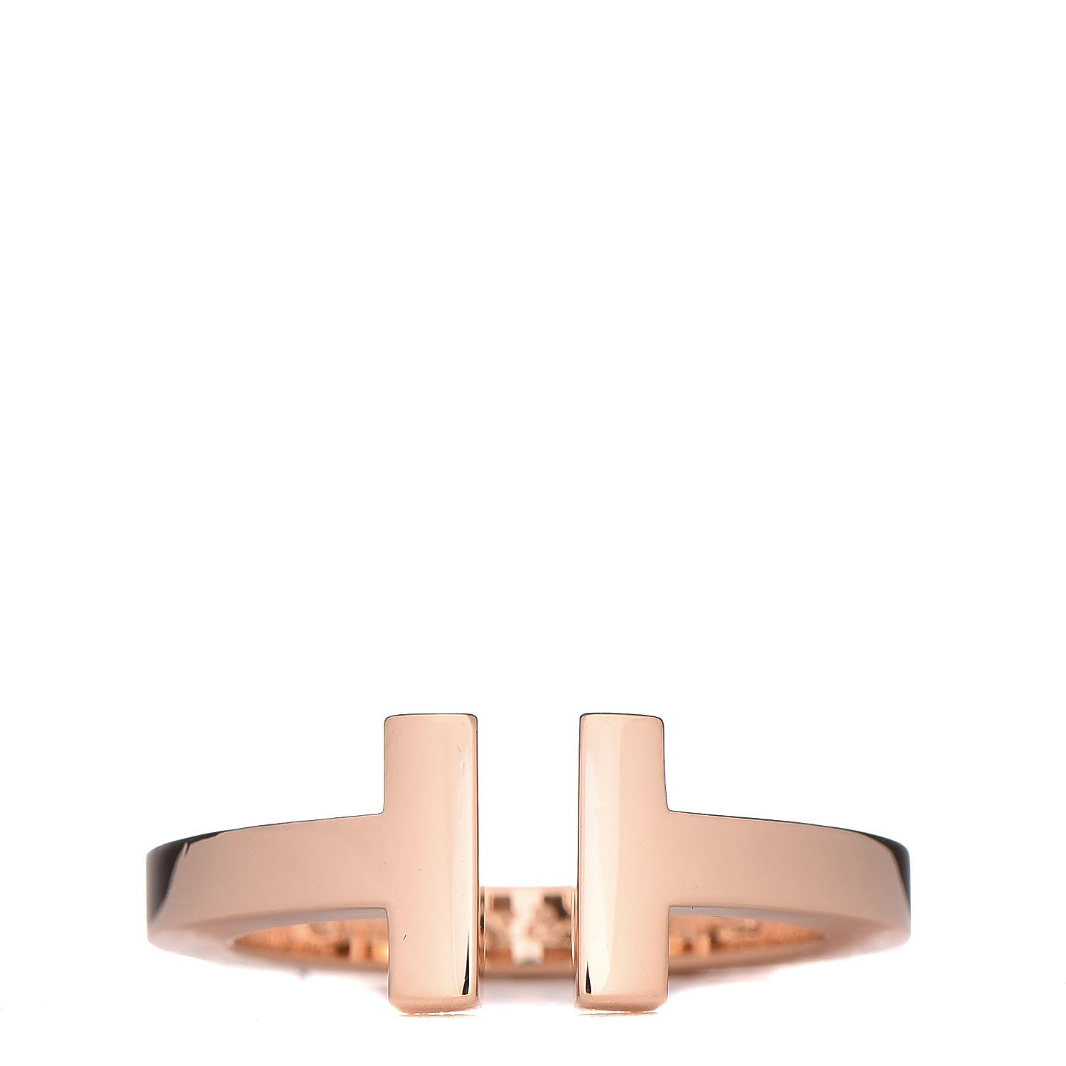 Tiffany 18K Rose Gold T Square Ring 49 4.75 379402 – FASHIONPHILE