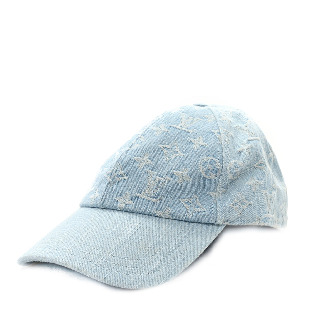 Louis Vuitton Monogram Denim Cap L Blue 1808774 – FASHIONPHILE