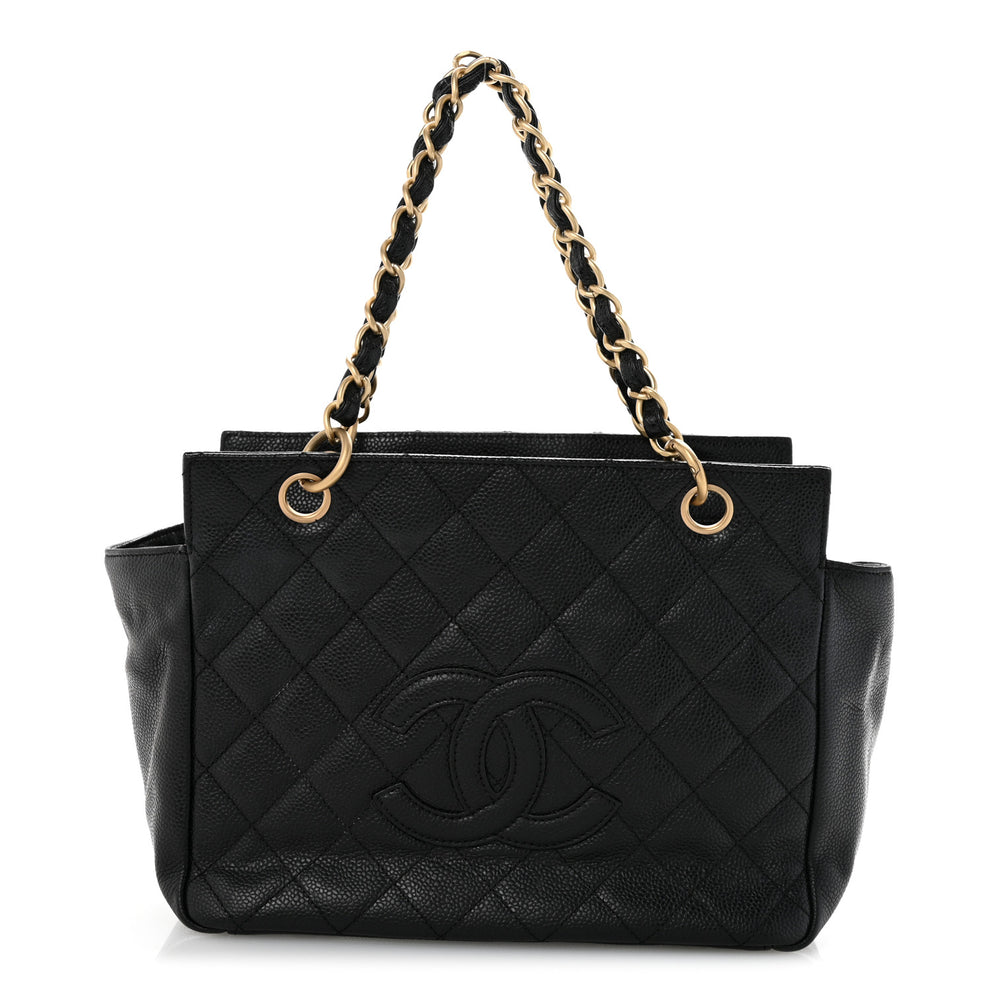 Chanel Caviar Quilted Petit Timeless Tote PTT Black 1883619 – FASHIONPHILE
