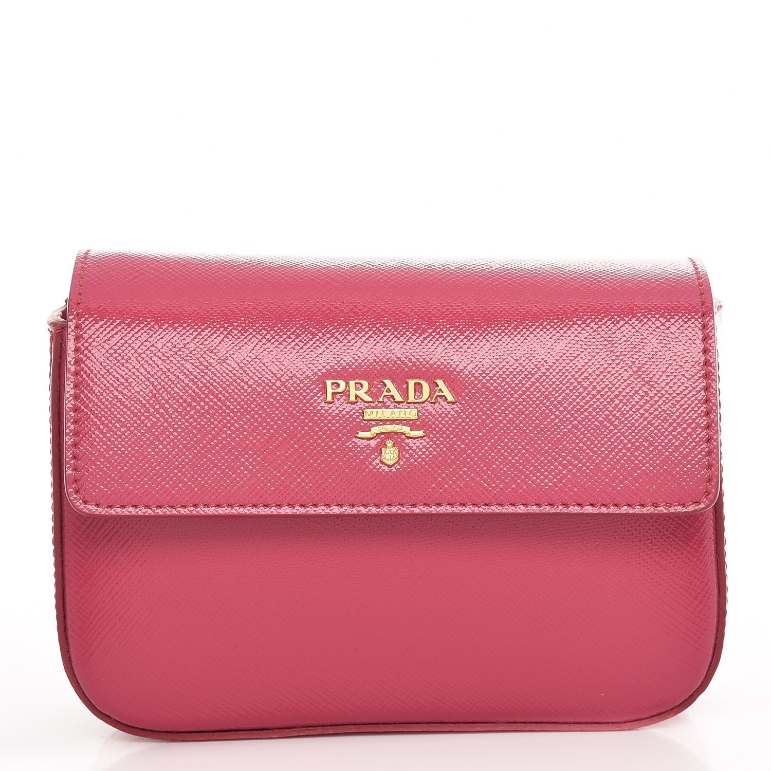 Prada Saffiano Vernice Box Clutch Peonia 229191 – FASHIONPHILE