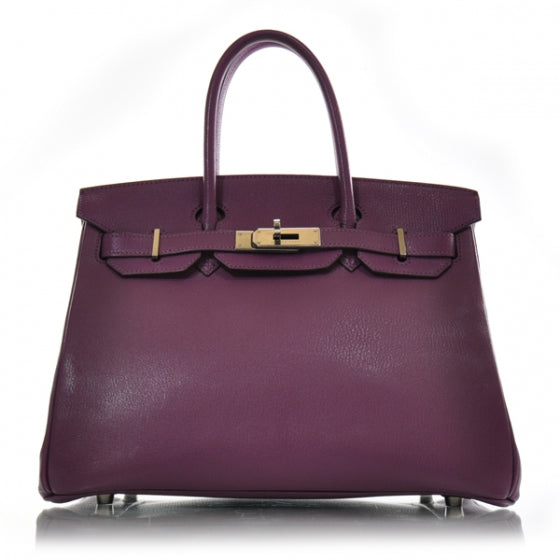 Hermes Chevre de Coromandel Birkin 30 Cyclamen 19478 – FASHIONPHILE