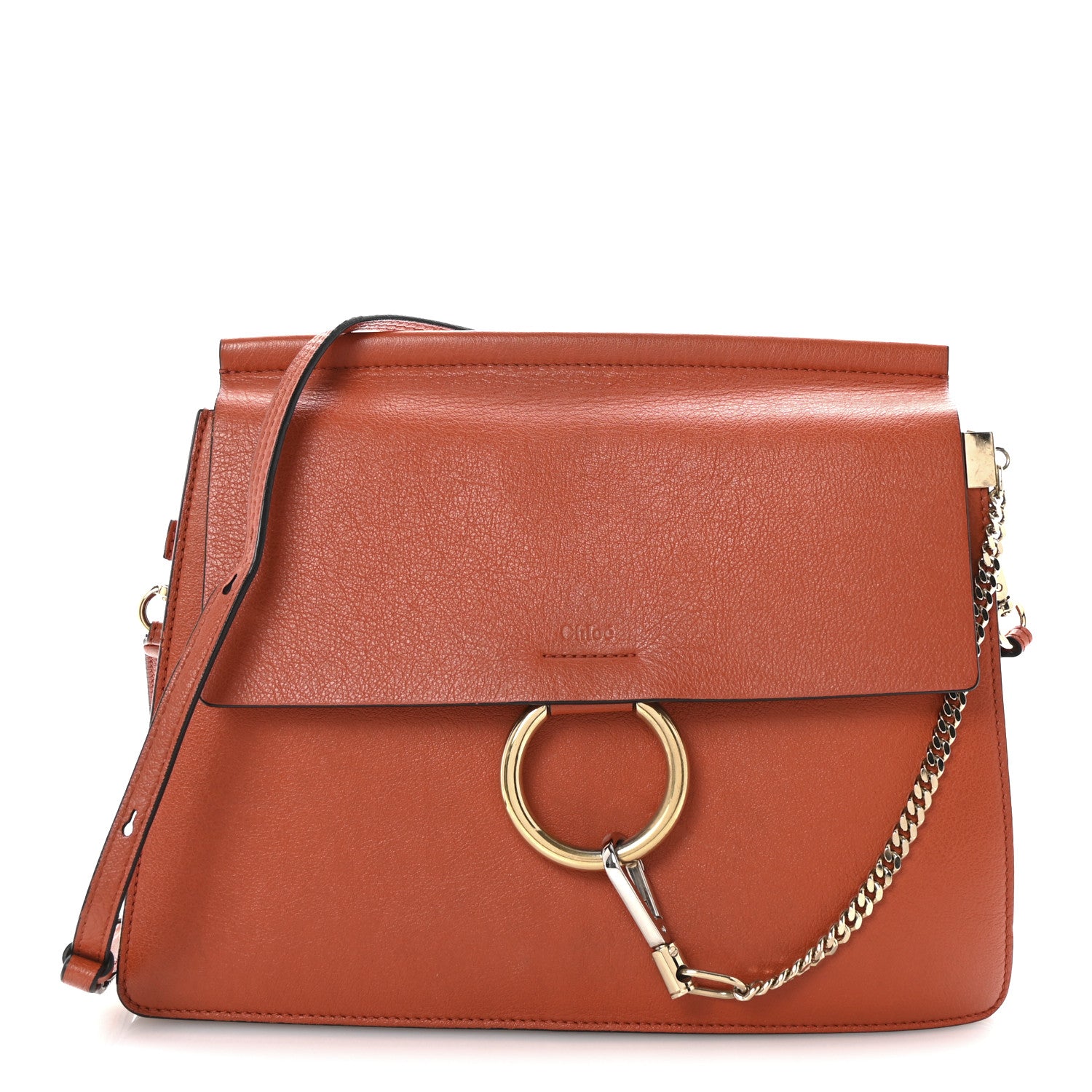 Chloe Goatskin Medium Faye Shoulder Bag Coral 1710733 – FASHIONPHILE