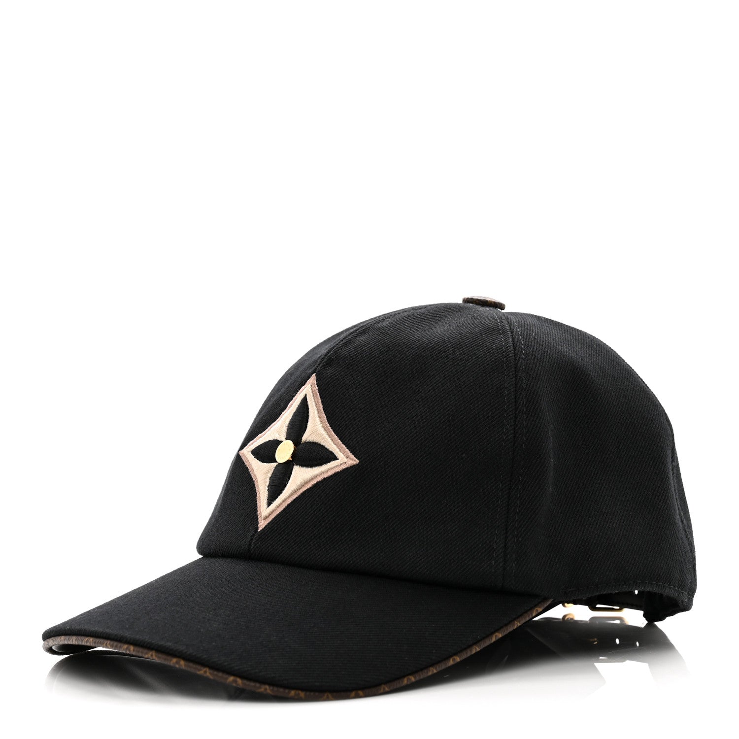 Louis Vuitton Monogram Cotton Jacquard Embroidered LV Day Cap M Black ...