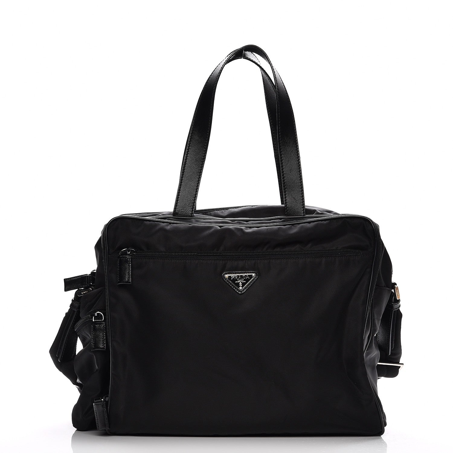Prada Tessuto Nylon Vela Diaper Bag Black 204217 – FASHIONPHILE