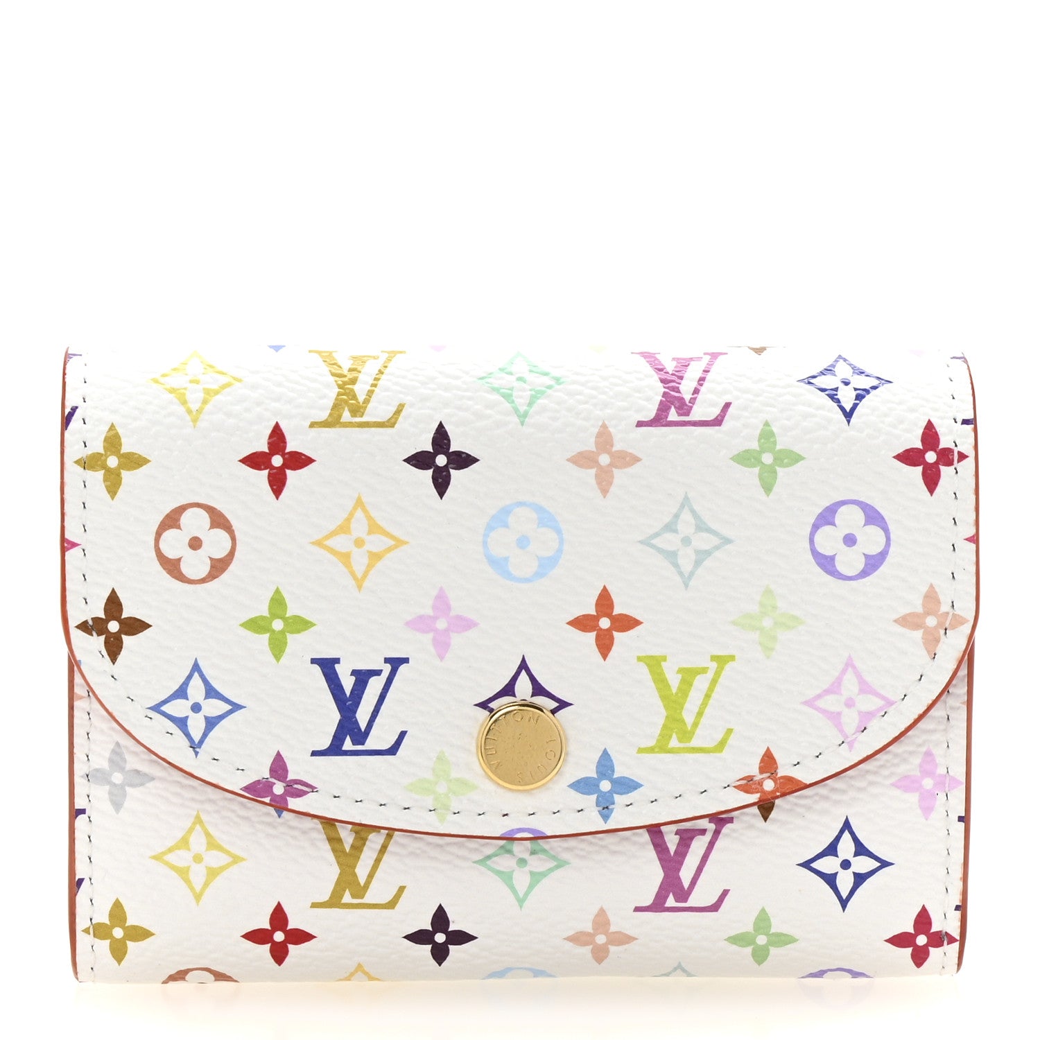 Louis Vuitton LV X TM Monogram Multicolor Rosalie Coin Purse White ...