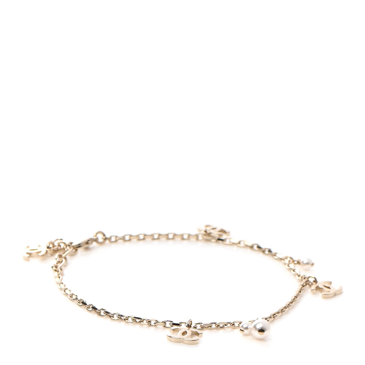 Chanel Pearl CC Chain Anklet Gold 941030 – FASHIONPHILE