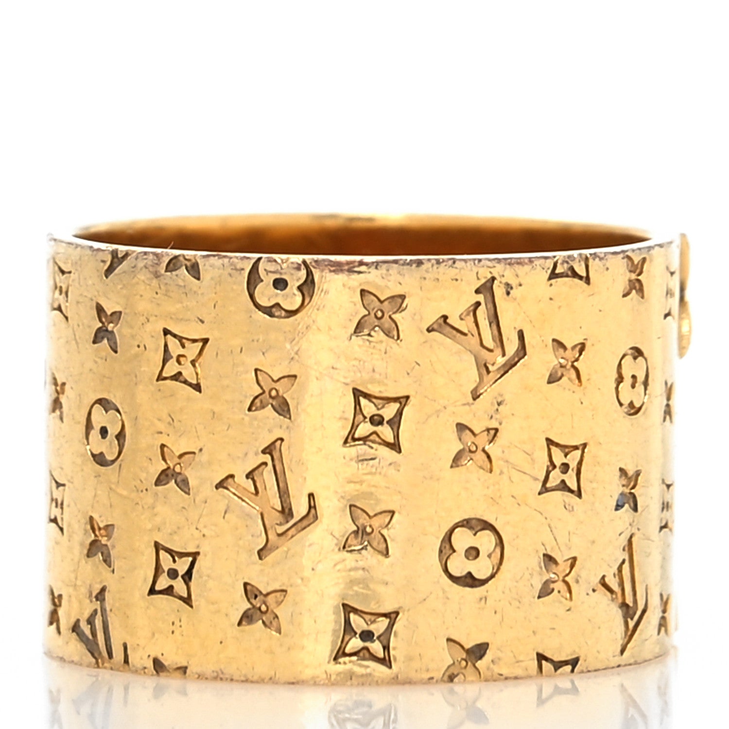 Louis Vuitton Nanogram Ring M Gold 1166034 – FASHIONPHILE