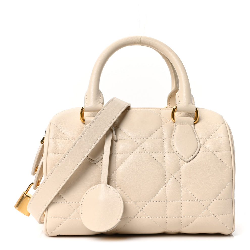 Christian Dior Calfskin Macrocannage Groove 20 Bag Dusty Ivory 1783306 ...