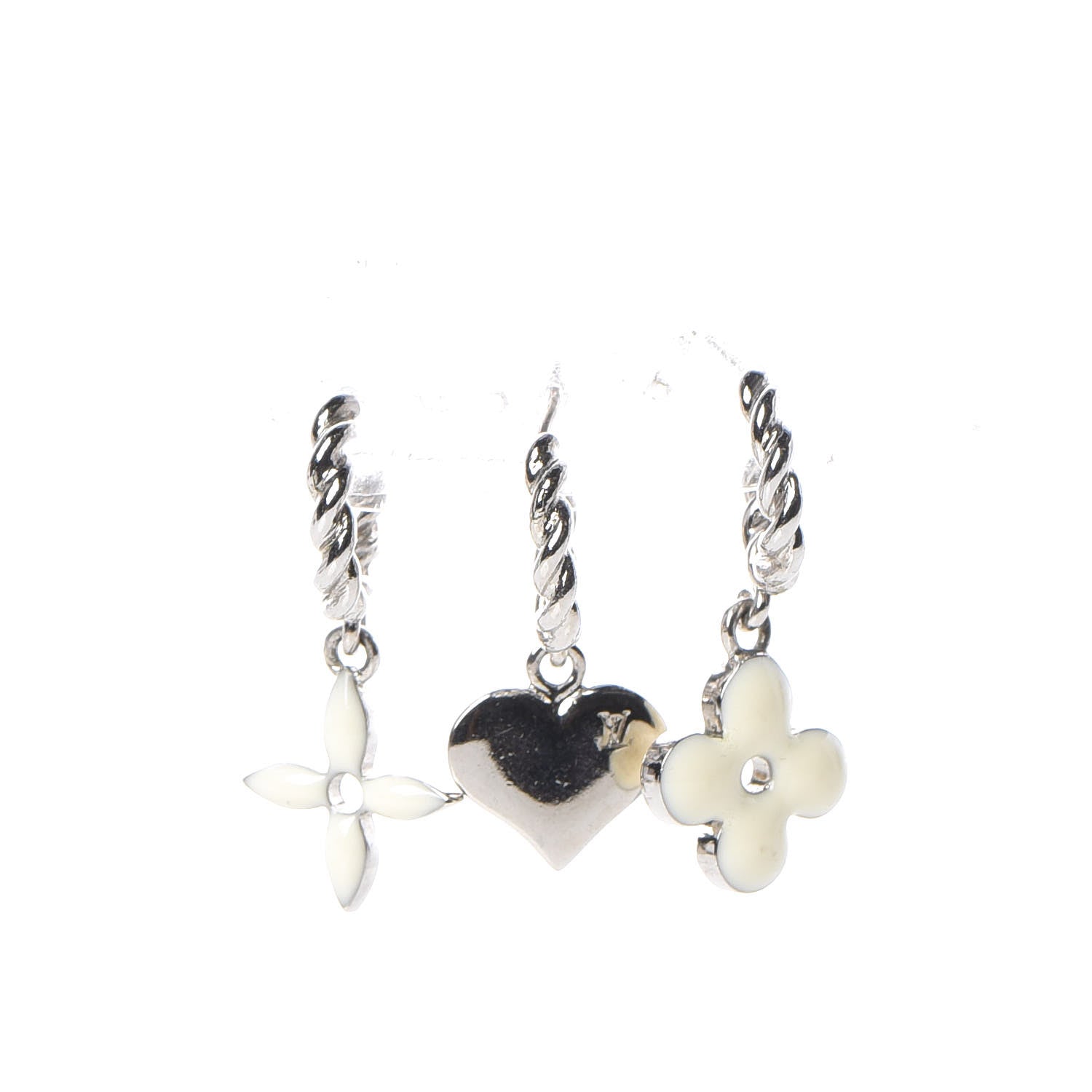 Louis Vuitton Sweet Monogram Earrings Set of 3 White 388914 – FASHIONPHILE