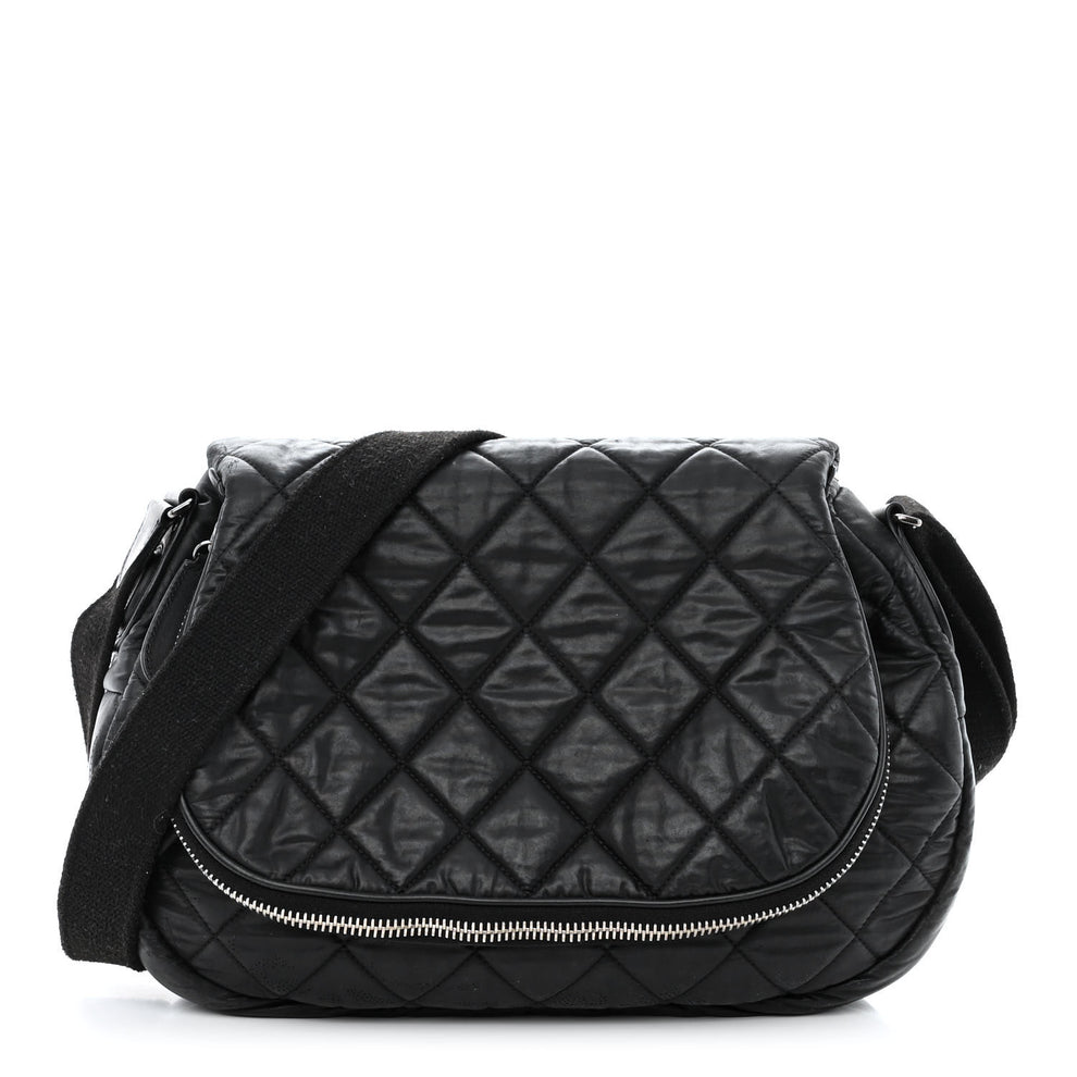 Chanel Nylon Quilted Coco Cocoon Messenger Black 1546379 – FASHIONPHILE