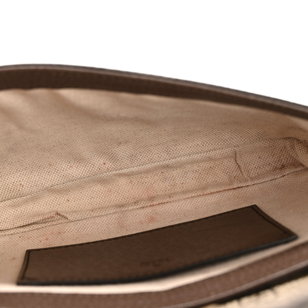 Gucci GG Supreme Monogram Textured Dollar Calfskin Web Mini Ophidia ...