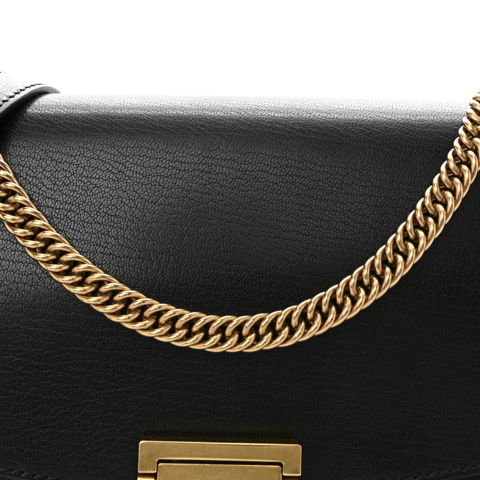 Givenchy Sugar Goatskin Medium GV3 Shoulder Bag Black 1753971 ...