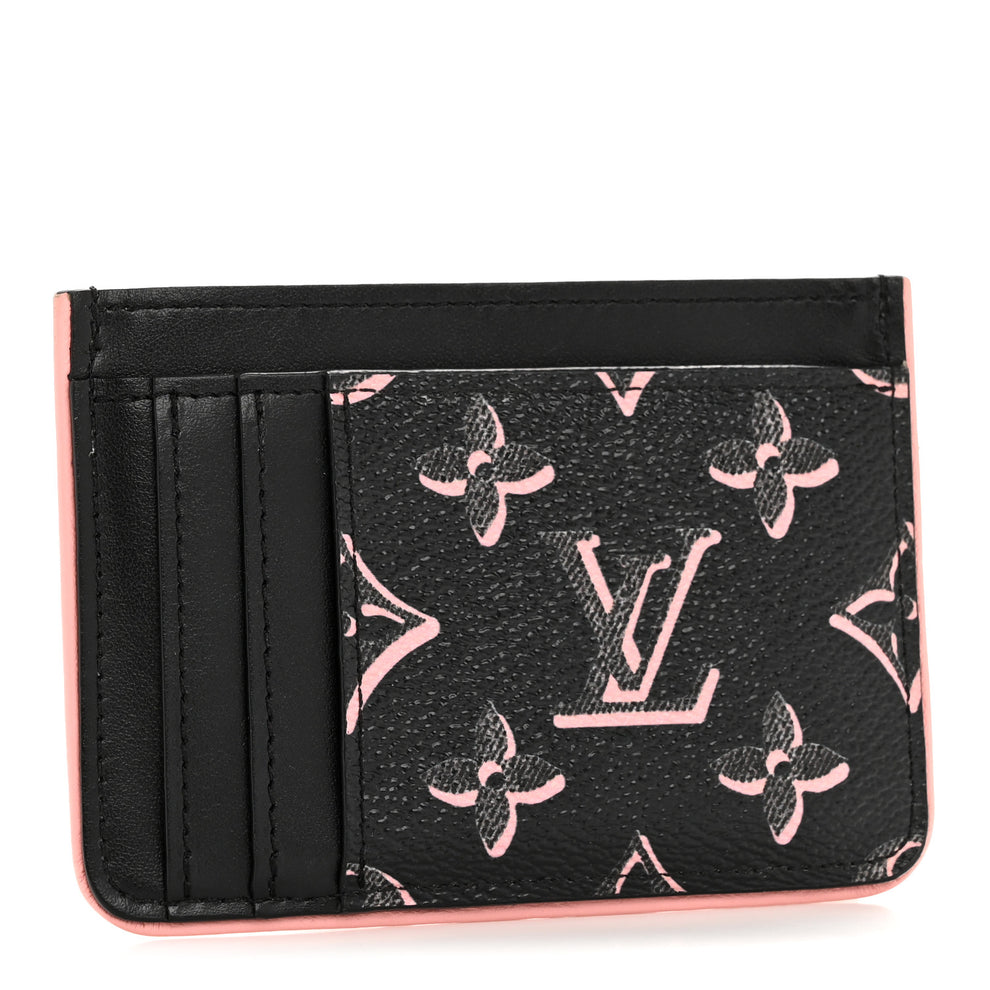Louis Vuitton Monogram Fall for You LV Side-Up Card Holder Black ...