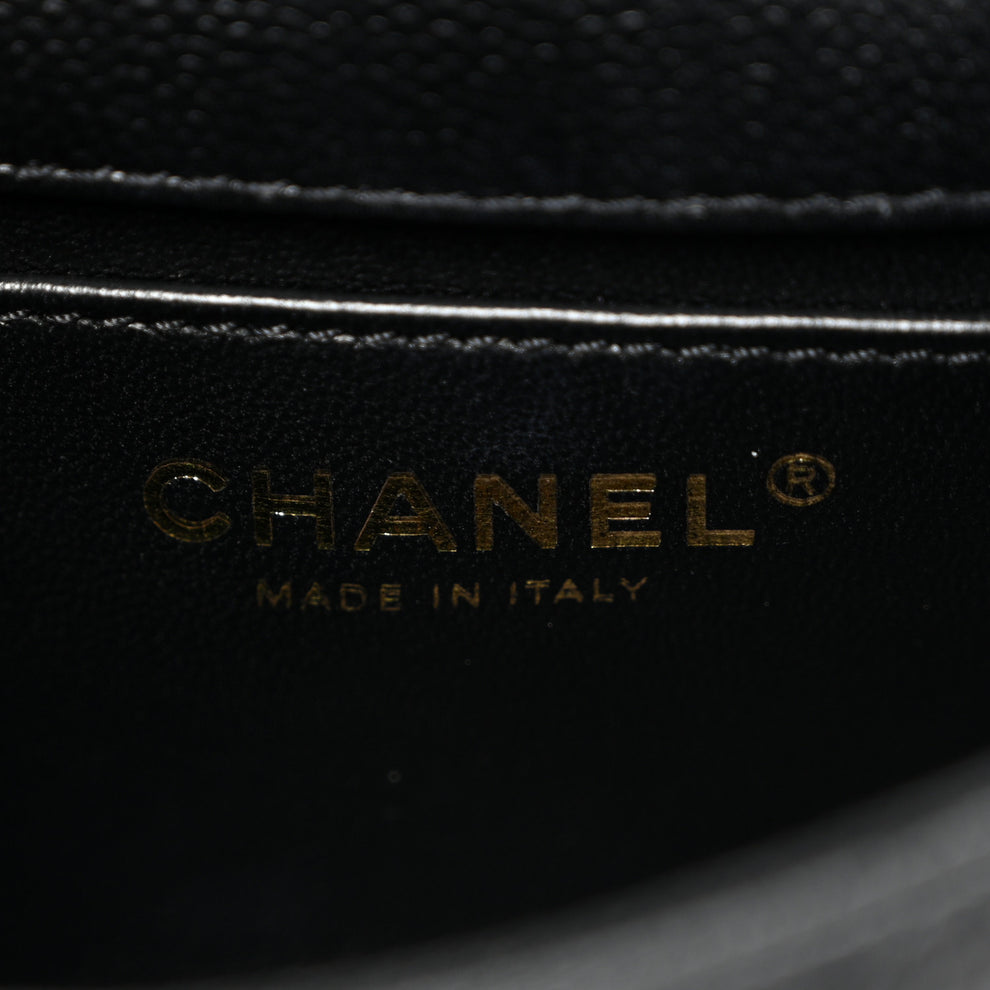 Chanel Caviar Quilted Mini Sweetheart Rectangular Flap Black 1890029 ...