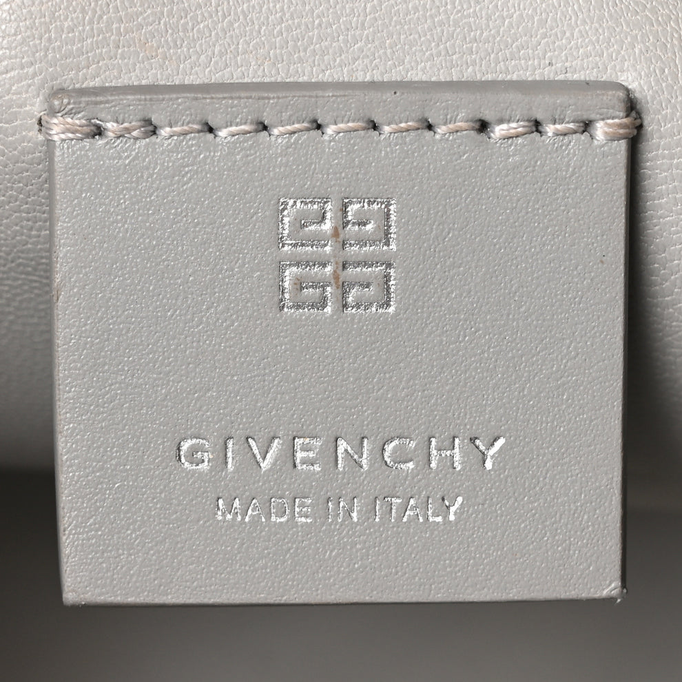 Givenchy Smooth Calfskin Small Moon Cut Out Shoulder Bag Grey 1790417 ...