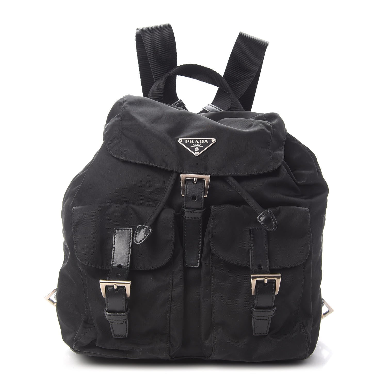 Prada Tessuto Nylon Small Backpack Black 881224 – FASHIONPHILE