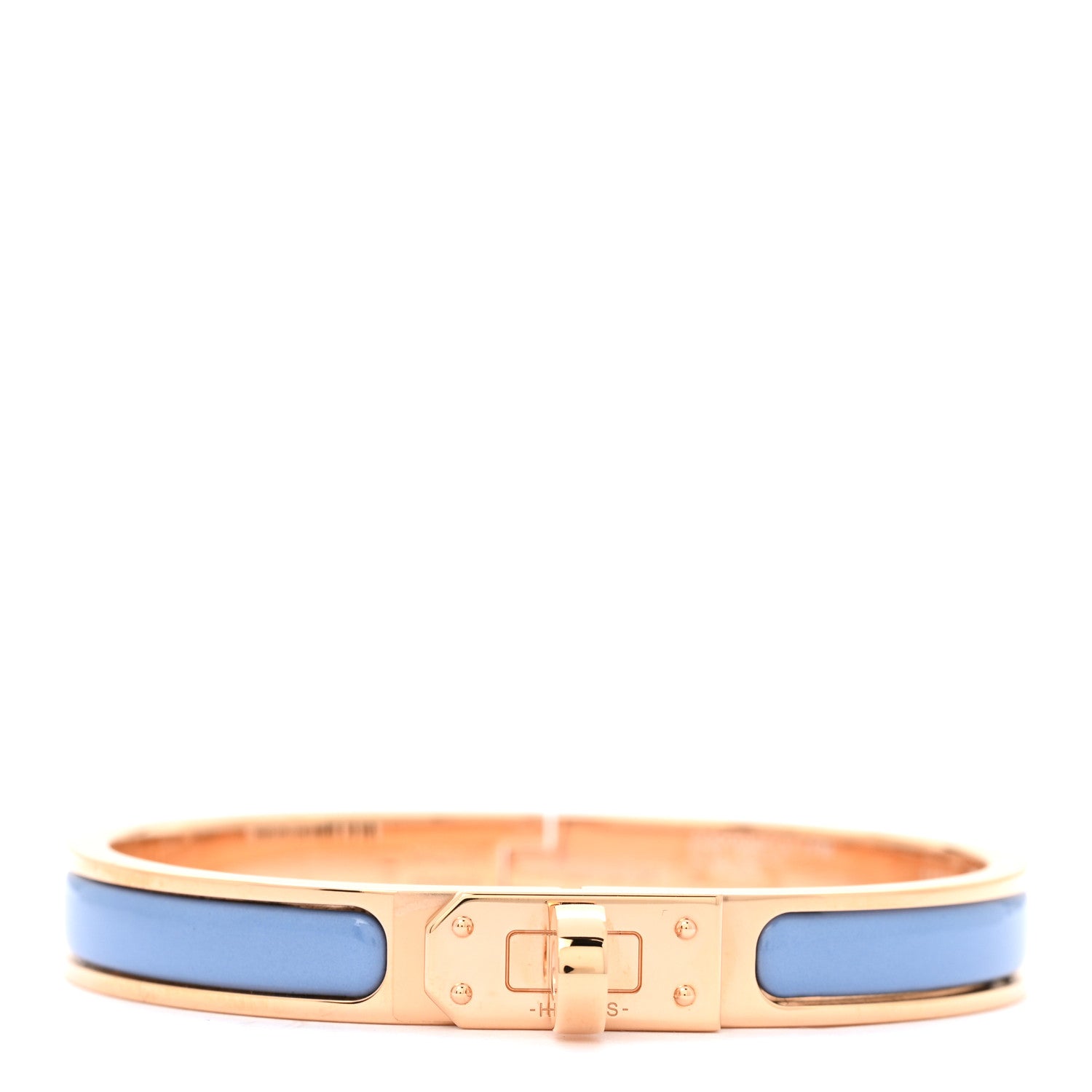 Hermes Enamel Mini Clic Kelly Bracelet GM Chardon 1785584 – FASHIONPHILE