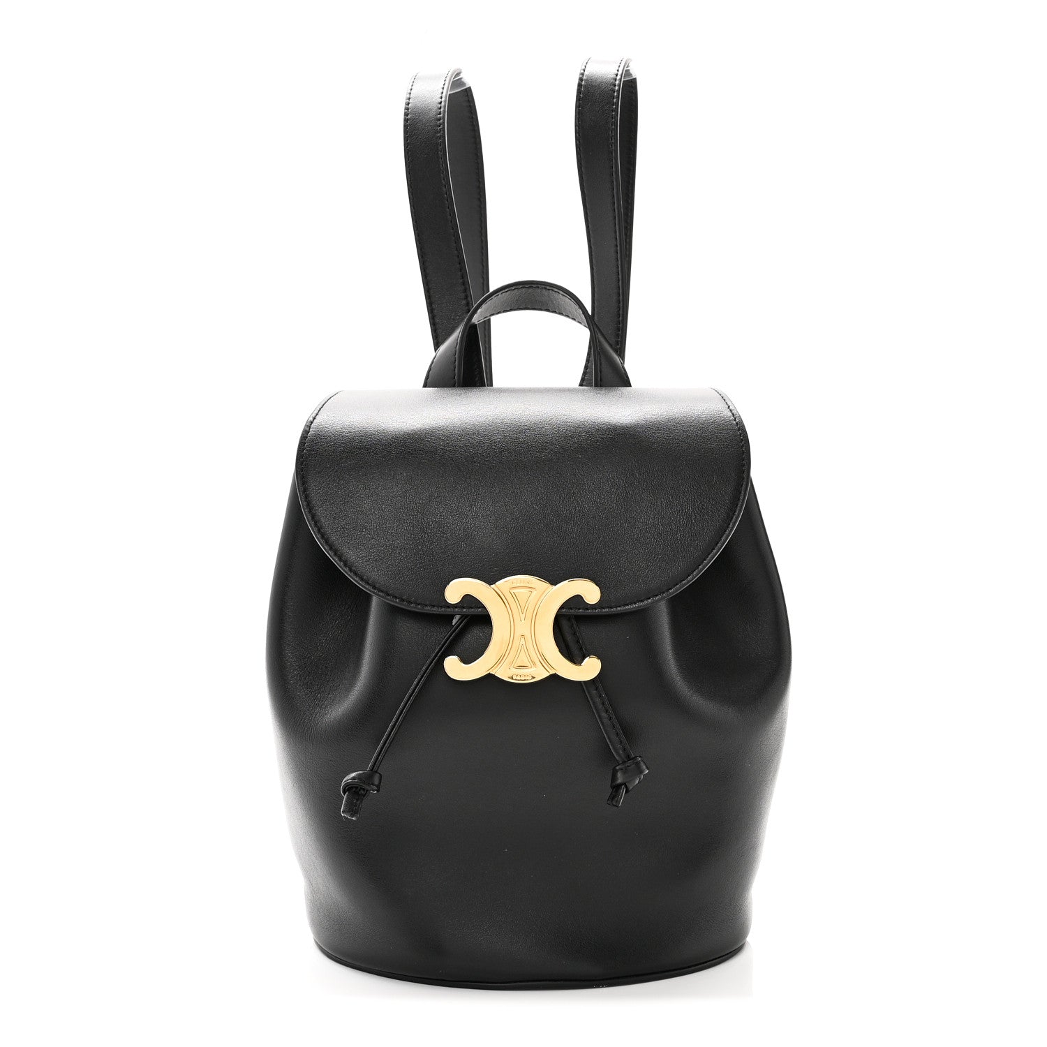Celine Triomphe Calfskin Bonnie Backpack Black 1808597 – FASHIONPHILE