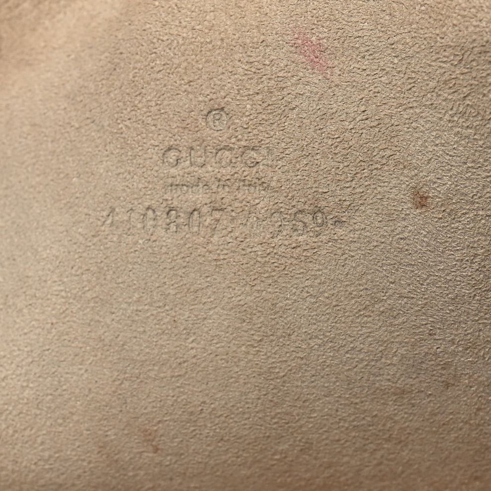 Gucci GG Supreme Monogram Blooms Suede Large Zip Pouch Beige Multicolor ...