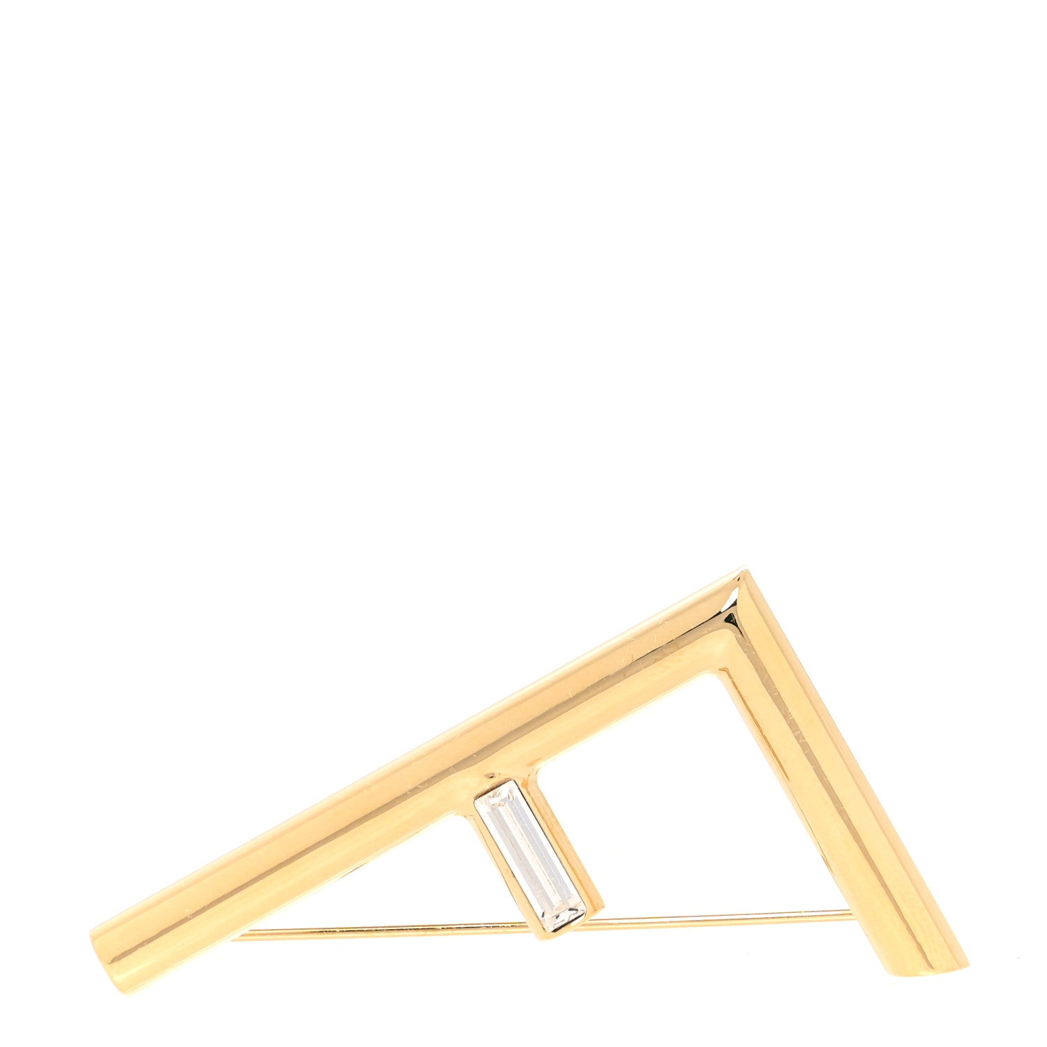 Fendi Baguette Metal Fendi First Brooch Gold 1165152 – FASHIONPHILE